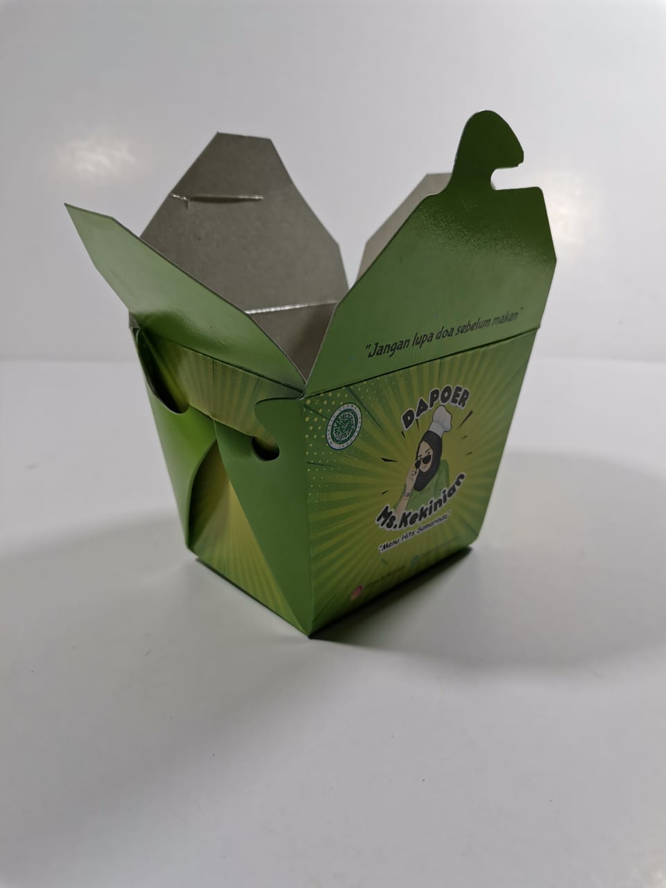 Rice Box Custom dicetak menyesuaikan Logo Brand